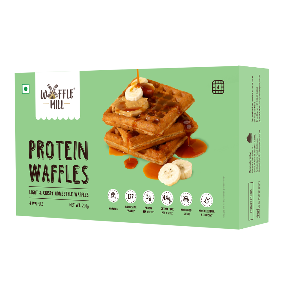 Frozen Waffles - Protein - 8 Pieces – Waffle Mill